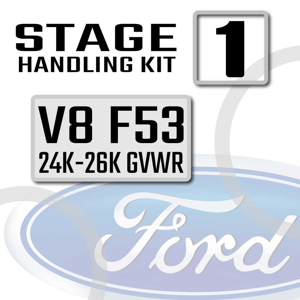 Stage 1 - 2021+ Ford F53 V8 Class-A 24-26K GVWR Handling Kit