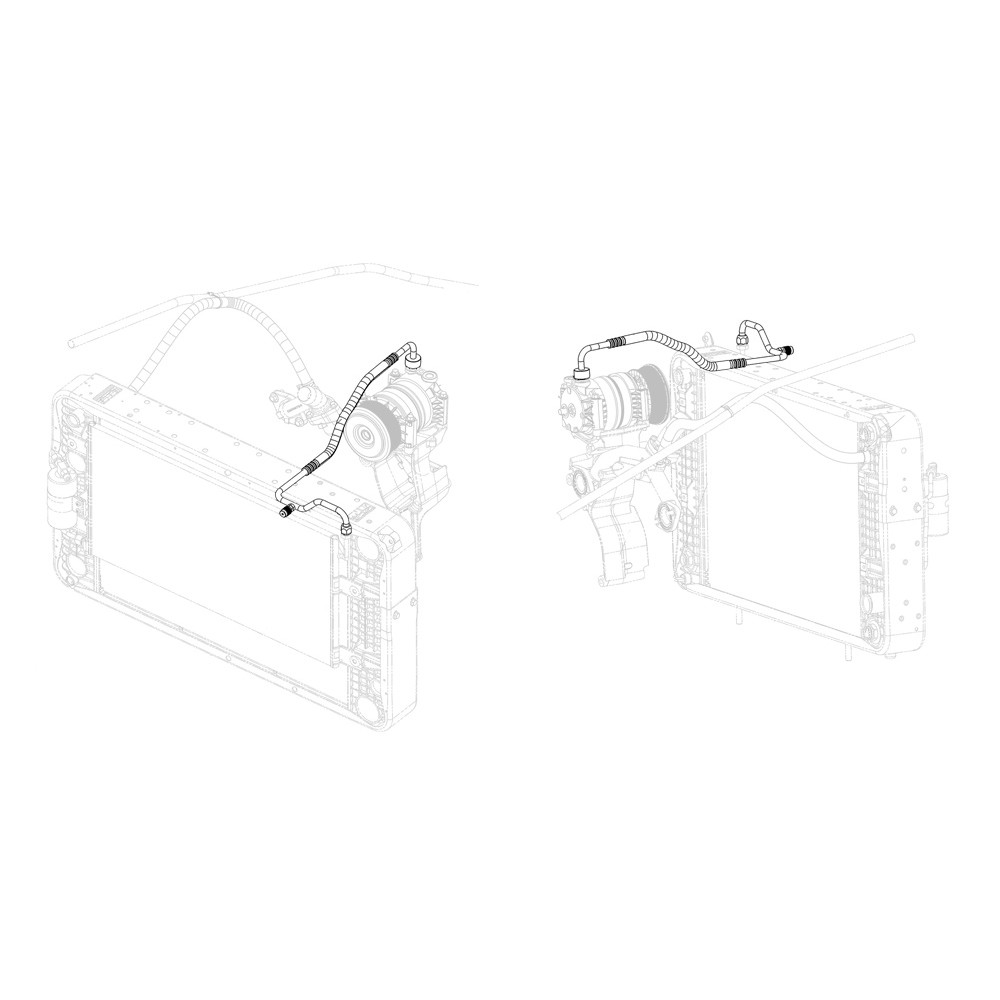 W0009454 - Hose Asm - A/C Compressor to Condenser - Workhorse Parts