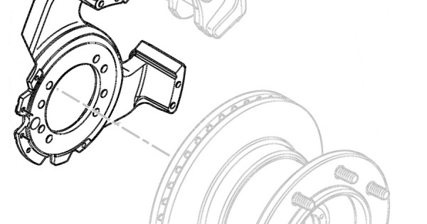 W8000370 - Torque Plate - Brake Caliper Mount ZOH-T, LH - Workhorse Parts