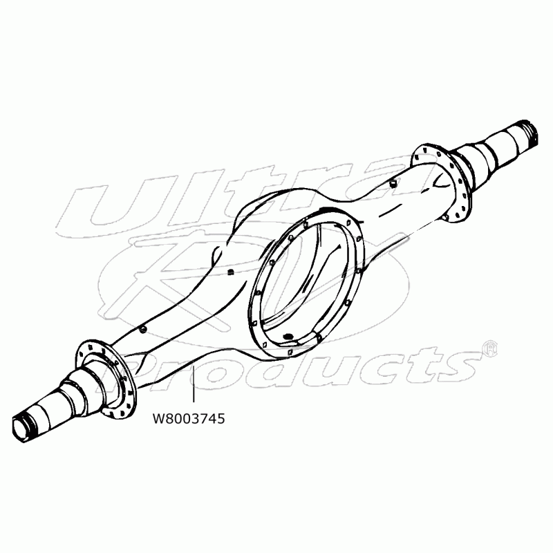 W8003745 - Workhorse W22 Rear Axle Housing - Workhorse Parts