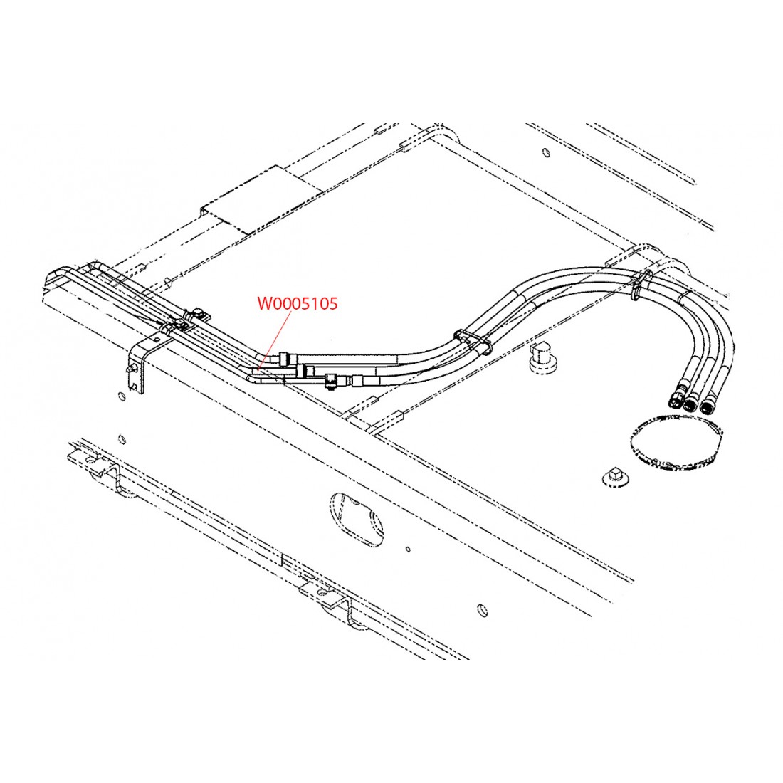 W0005105 - Tube Asm - Fuel Return Tank - Workhorse Parts