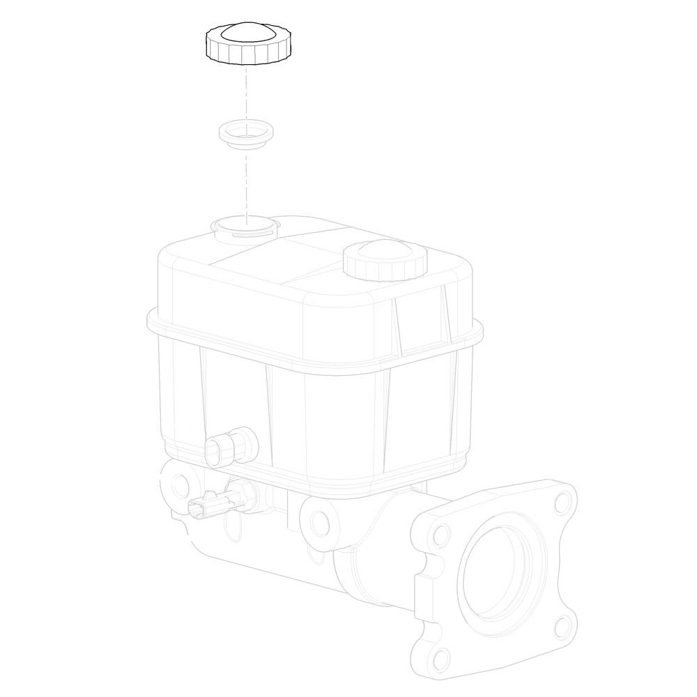 W8000129 - Cap - Brake Master Cylinder Fluid Reservoir - Workhorse Parts
