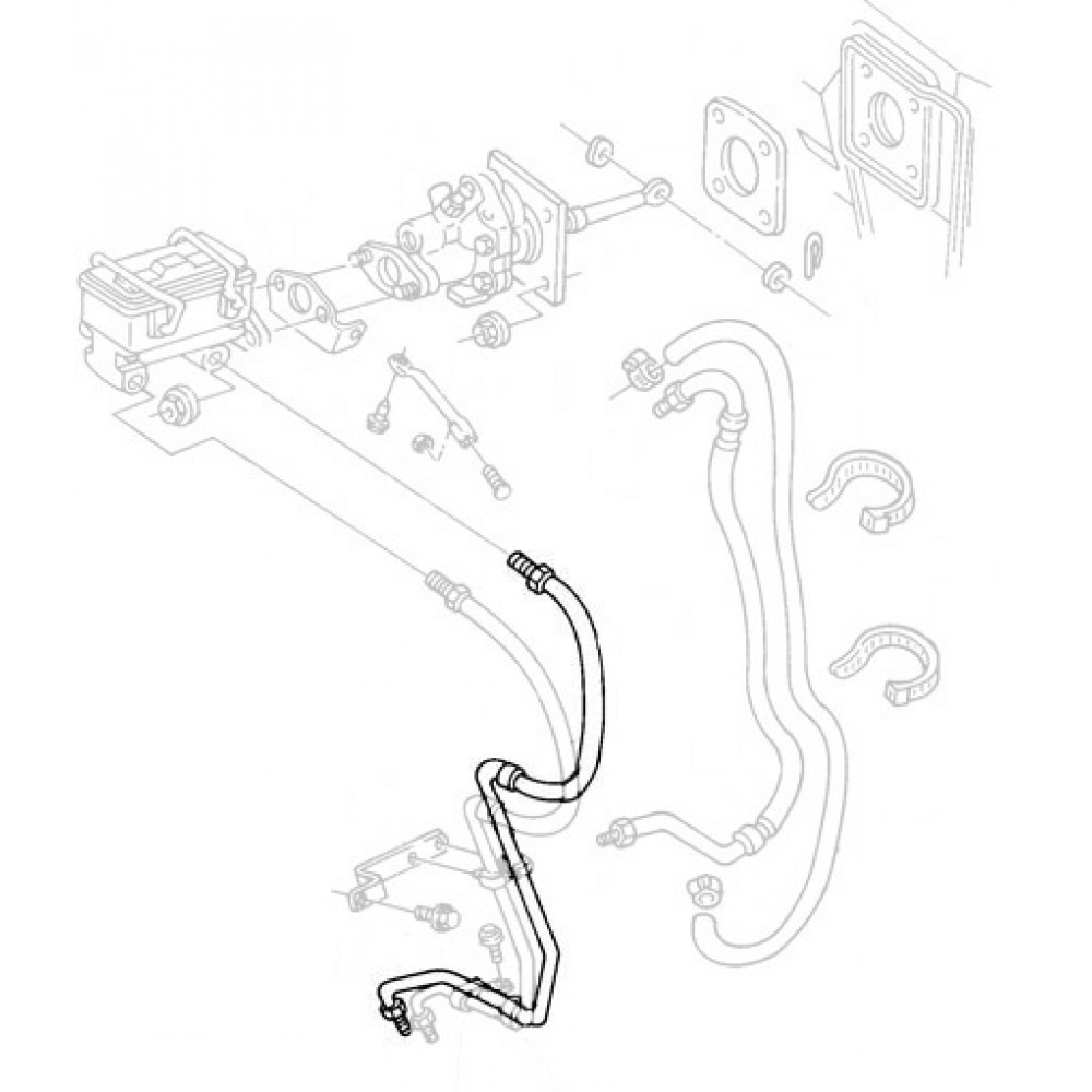 ABS Hose Guide for P42 w/ L57 or L31 Engine w/ JF9 Rear Disc Brakes ...