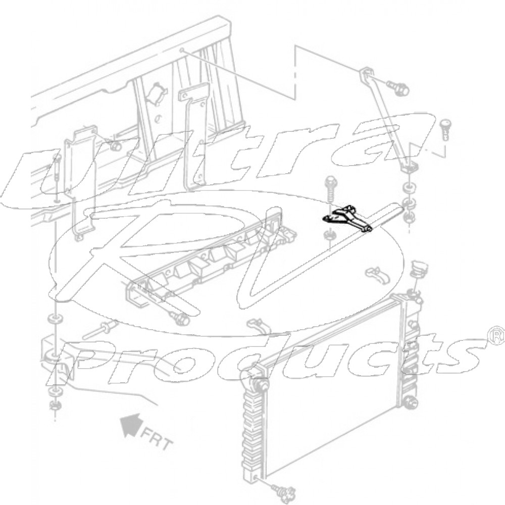 15979706 - Bracket Asm - Radiator Upper RH - Workhorse Parts