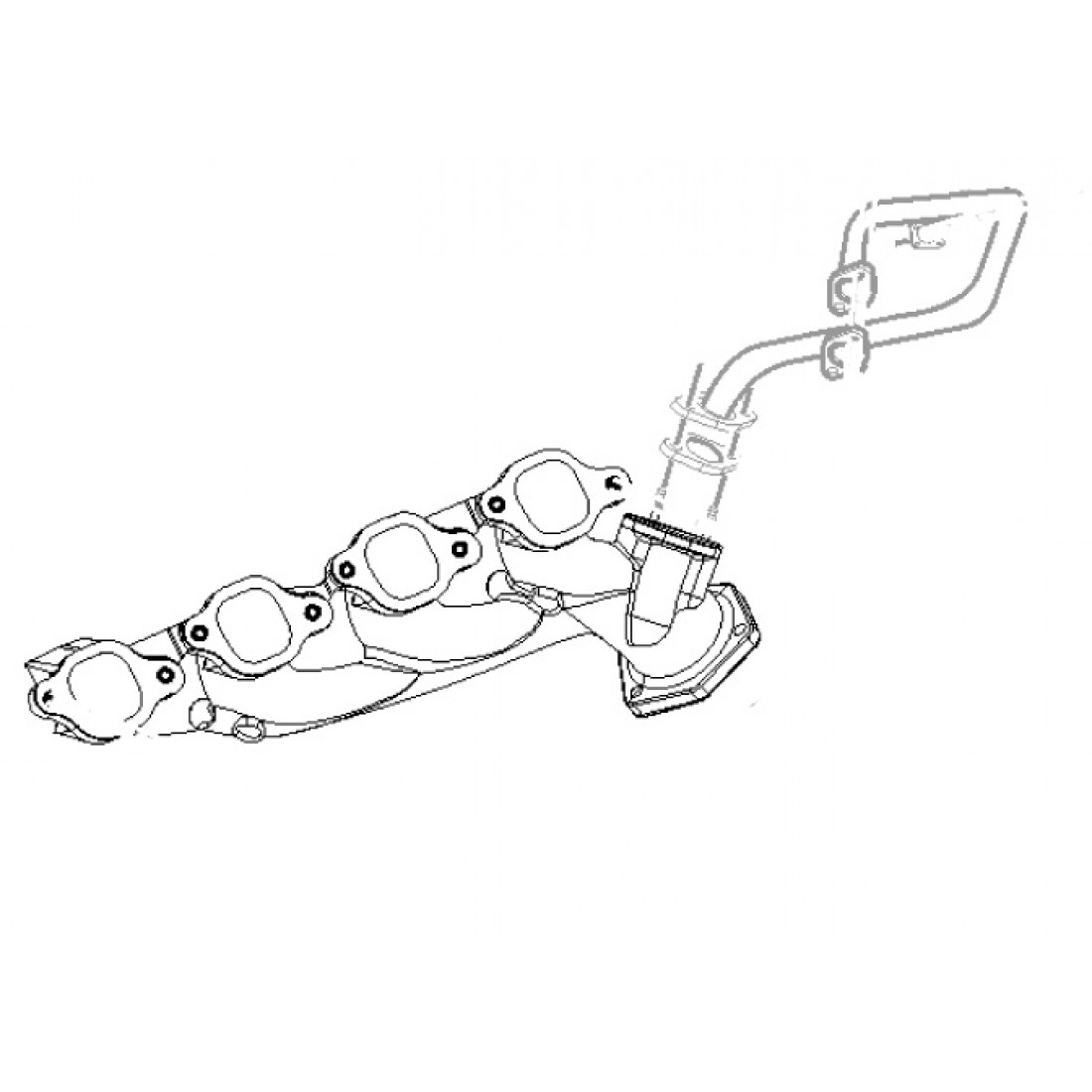 12557282 - Manifold - Exhaust, Rh (egr Port) - Workhorse Parts