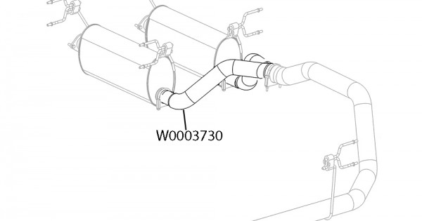 W0003730 - Pipe Asm - Exhaust, Crossover - Workhorse Parts