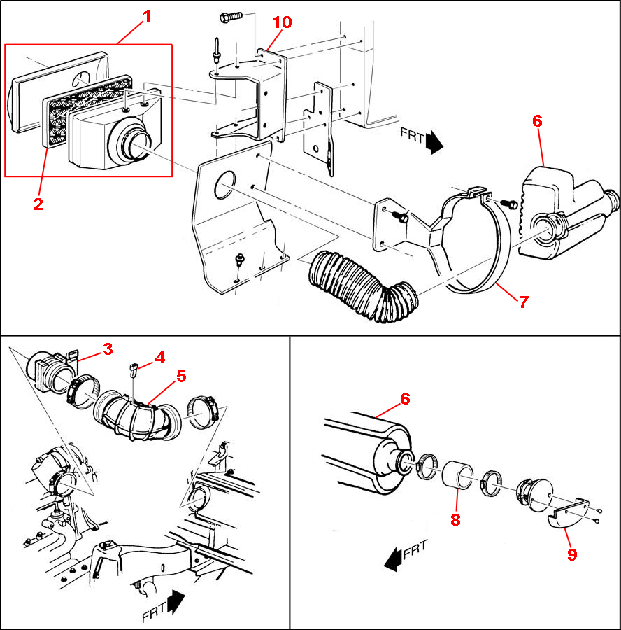 1996-2000 P32 Chassis Parts Index > AIR INTAKE SYSTEM