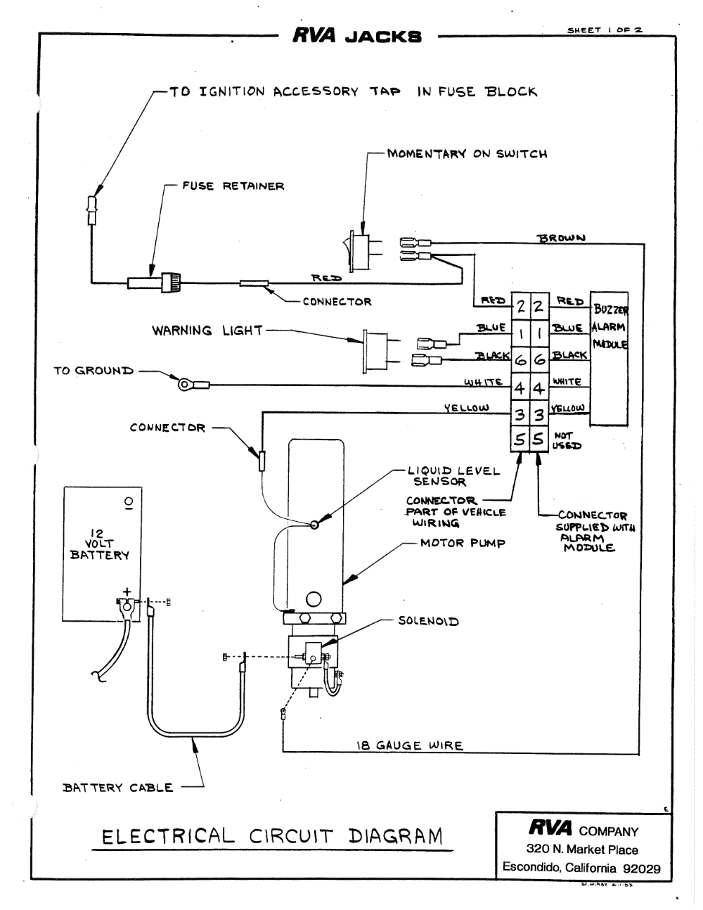 RVA Original Manual Jack System Documentation